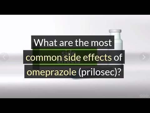 What are the most common side effects of omeprazole (prilosec)?
