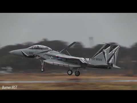 20230116 JASDF 4 Aggressor F-15DJs LND Hyakuri AB