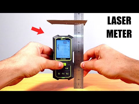 This Dual Laser Measuring Tool is a Bilateral Distance Meter with Digital Angle