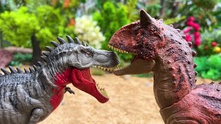 ???? Tarbosaurus vs Carnotaurus | Jurassic World Fan Film ???? Epic Battle for Fish in the Wild