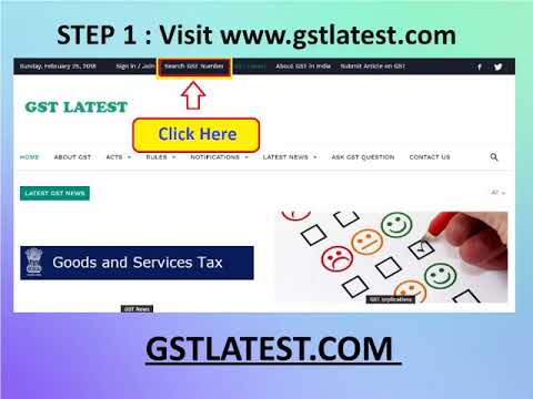 Search GST Number by Name / GSTIN (GST Number) / PAN Number