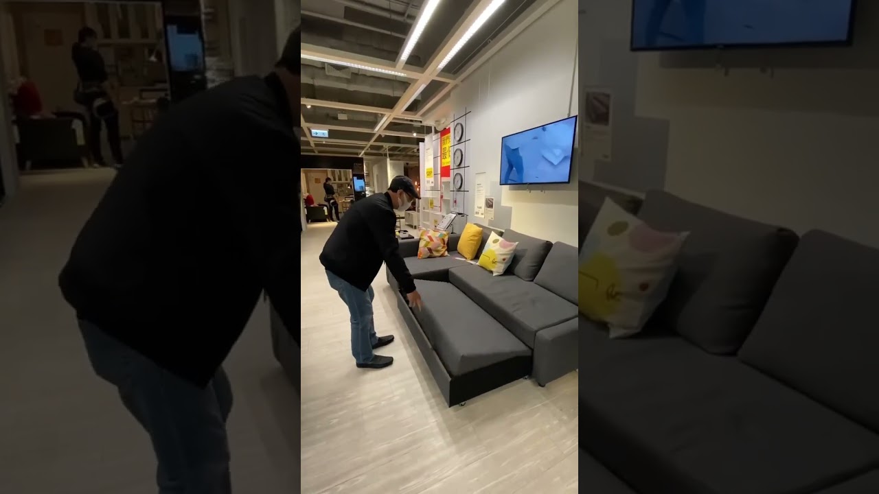 Went to IKEA and found the most comfortable sofa bed…#ikeastore #comfortable #easy