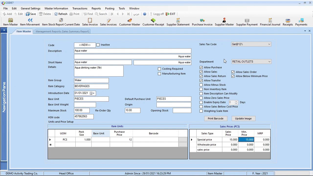 CODE7 -Item Creation Tutorial