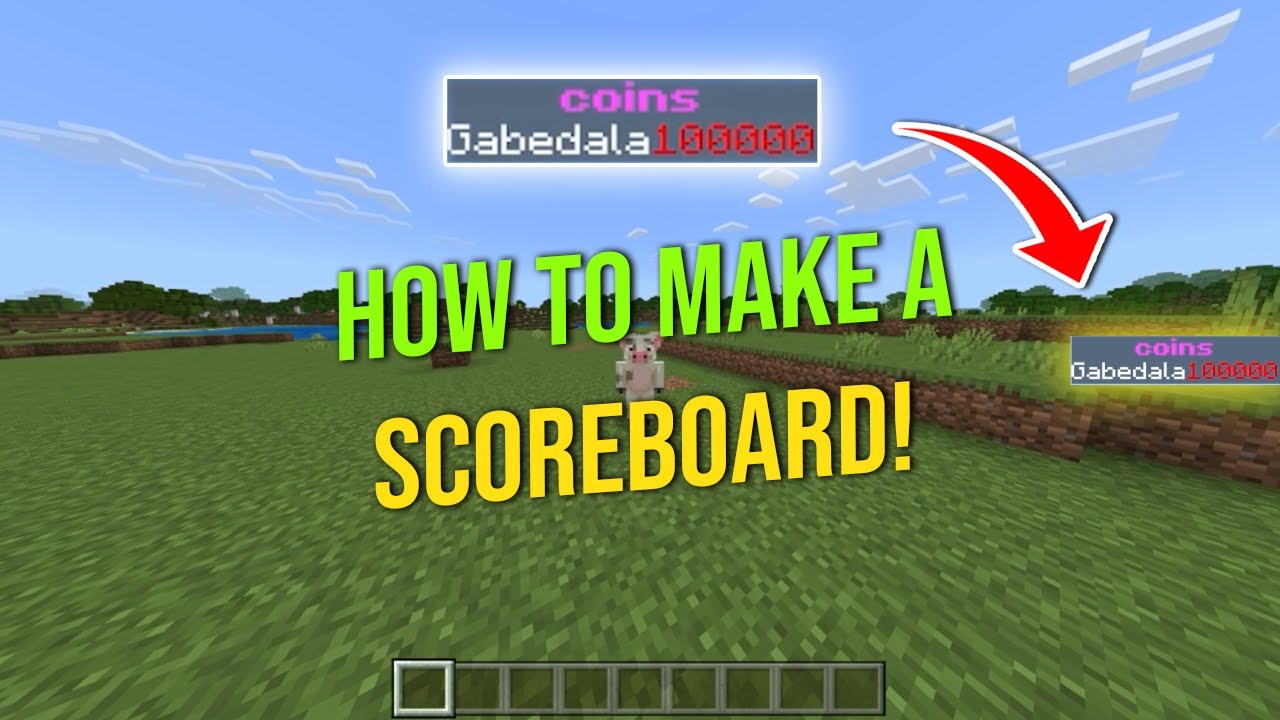 Minecraft Money Scoreboard Setup Tutorial *Bedrock*