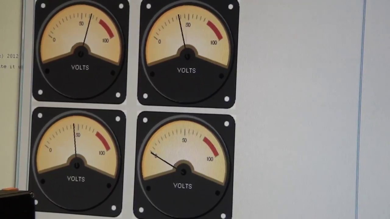 Accelerometer 3-Axis Simultaneous Measurement and Display Positions