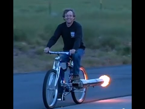 Bike with pulse-jet power, extremely noisey, extremely cool. | You like ...