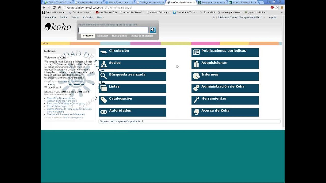 Sistema de Administración de Bibliotecas