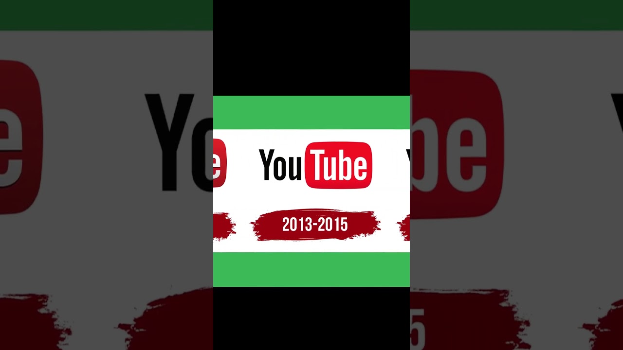 Youtube Logo EVOLUTION 2005 TO 2024 #youtube