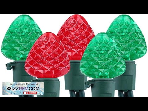 Brizled Red & Green C5 Christmas Lights 33ft 100 LED Christmas Lights Review