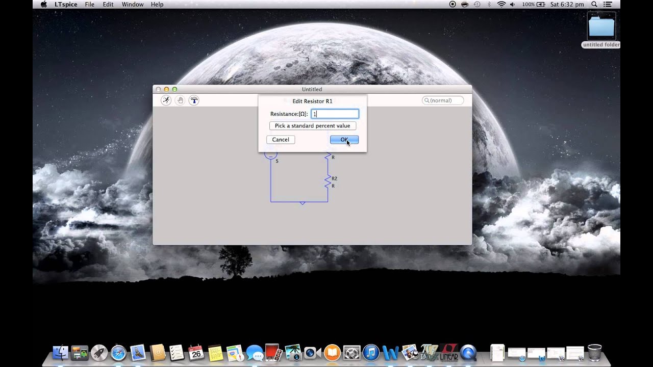 Mac OSX LTspice circuit simulation in 2 minutes