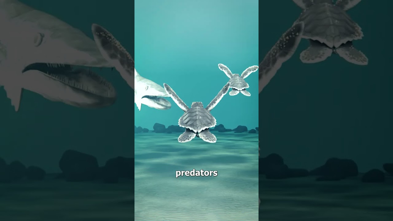 Sea Turtle Hatchlings' Dangerous Trek 😲