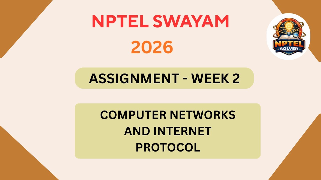 NPTEL Computer networks and internet protocol ASSIGNMENT 2 Solutions | Week 2 JAN 2026 #nptel