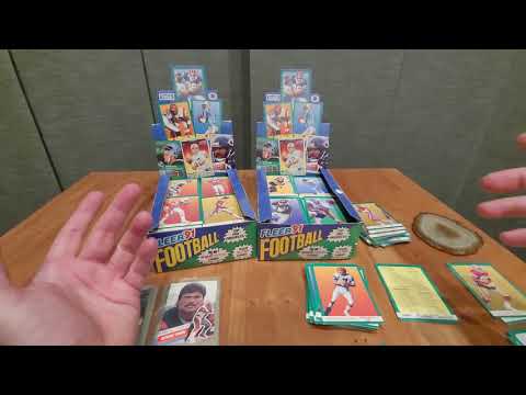 1991 Fleer Football Cards Box Opening - Bo Jackson - Barry Sanders - Joe Montana - Pro Vision Cards