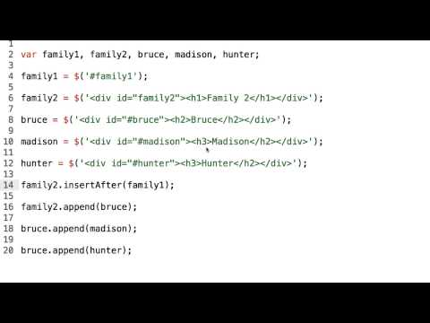 Learn Build a DOM Family Tree Solution Intro to jQuery - Mind Luster