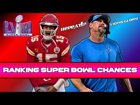 Ranking Every 2024 NFL Playoff Teams Chances of WINNING Super Bowl 58