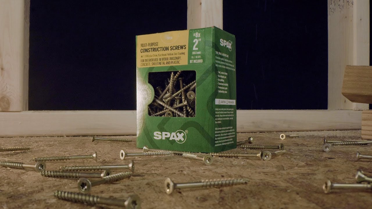 SPAX Engineered Fasteners: Confidence In Every Connection