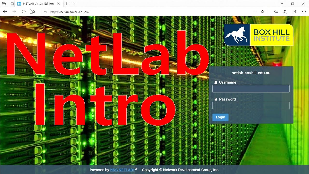 NetLab First time login tutorial