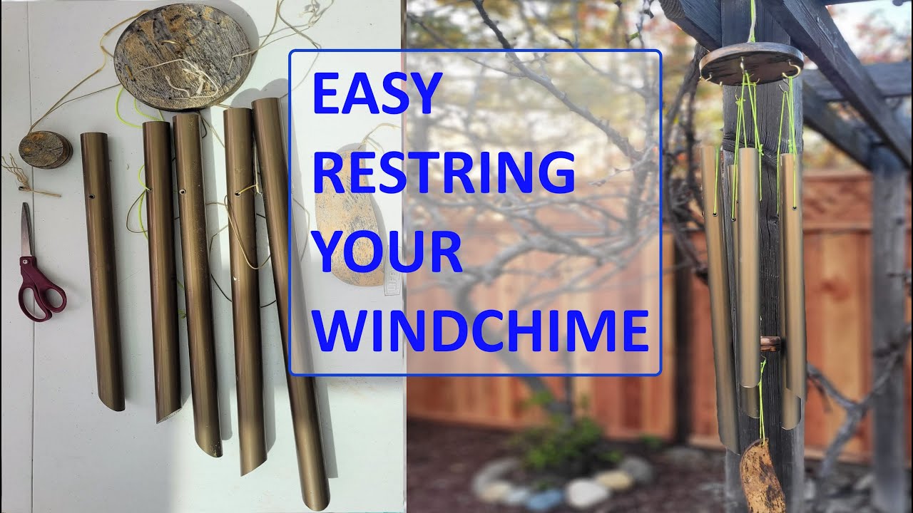 Easy restring your windchime