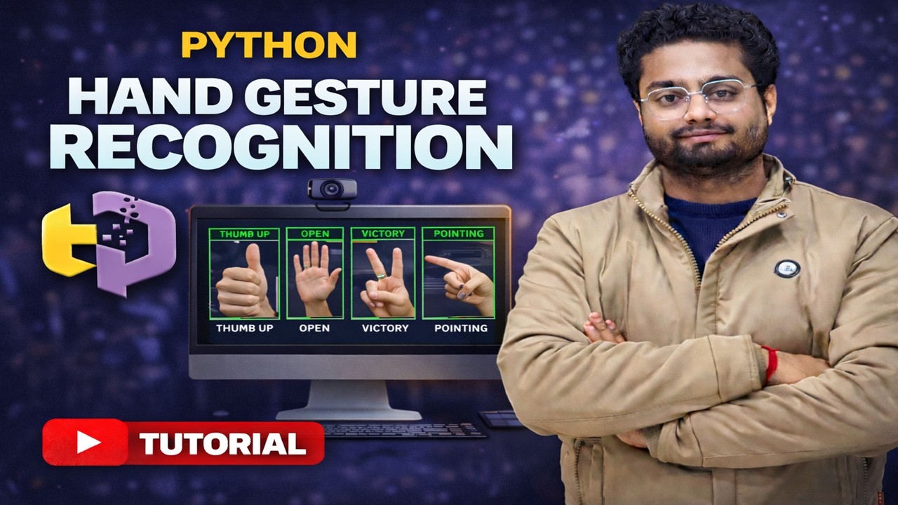 Hand Gesture Recognition using OpenCV Python | Voice Assistant Chatbot using Python