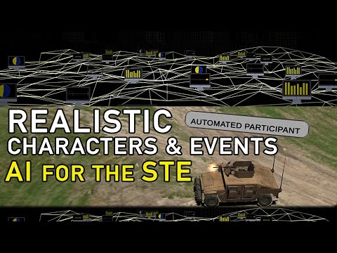 Realistic Characters and Events: A First Look at AI in the Army's Synthetic Training Environment