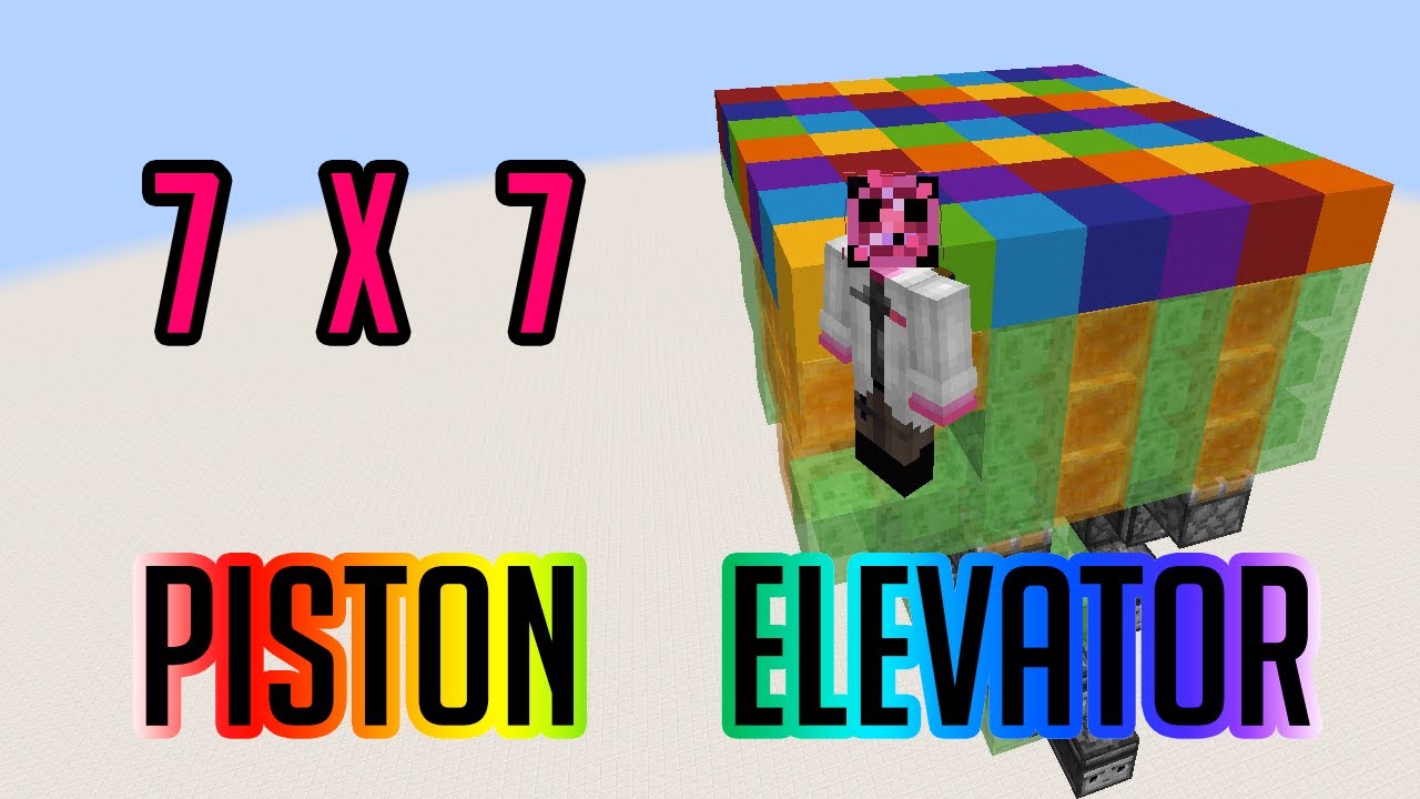 Minecraft 7x7 Elevator Made EASY