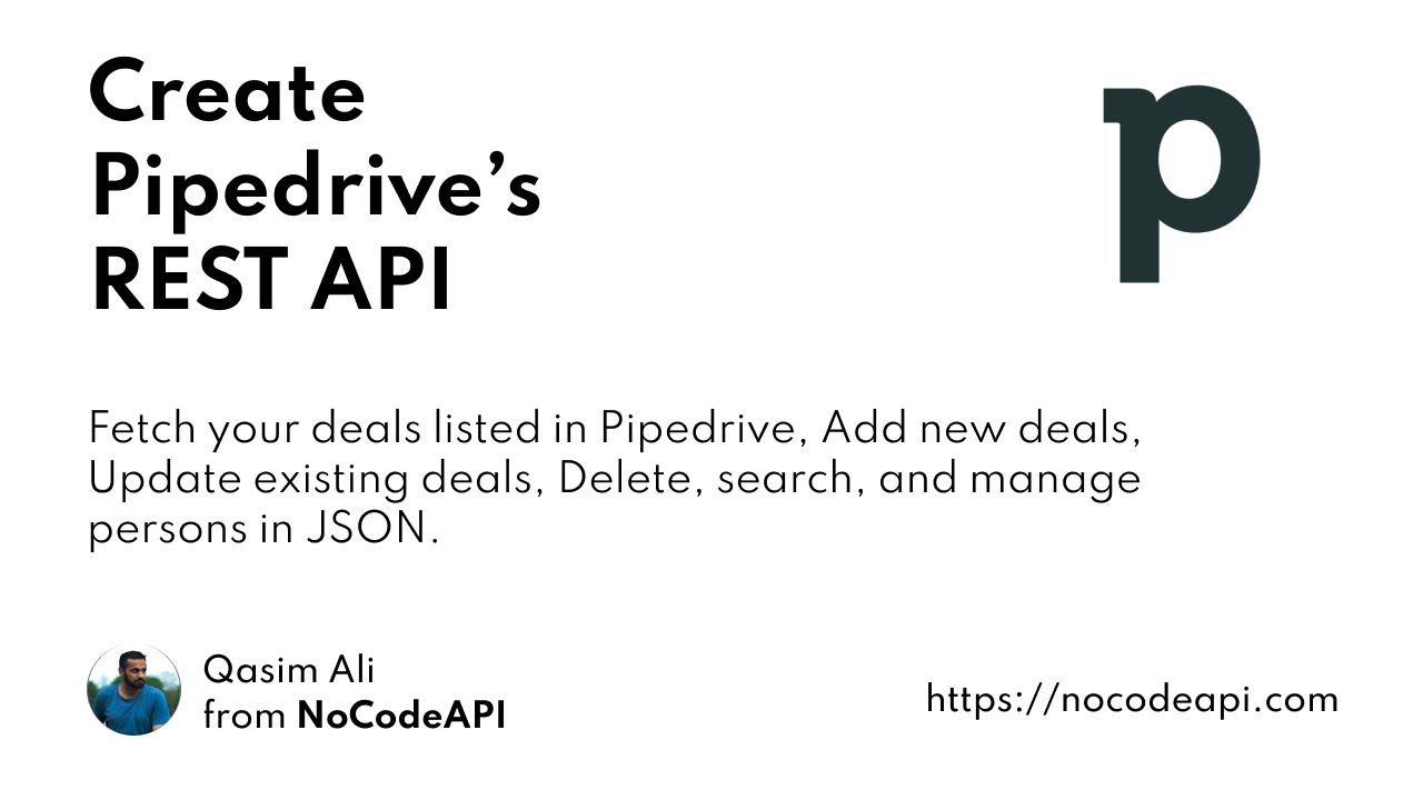 Create Pipedrive REST API endpoint