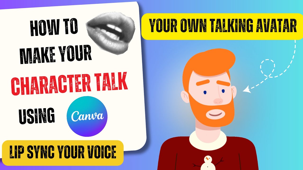 Make Your Animation Talk With This  Free Hack using Canva | Make a talking character