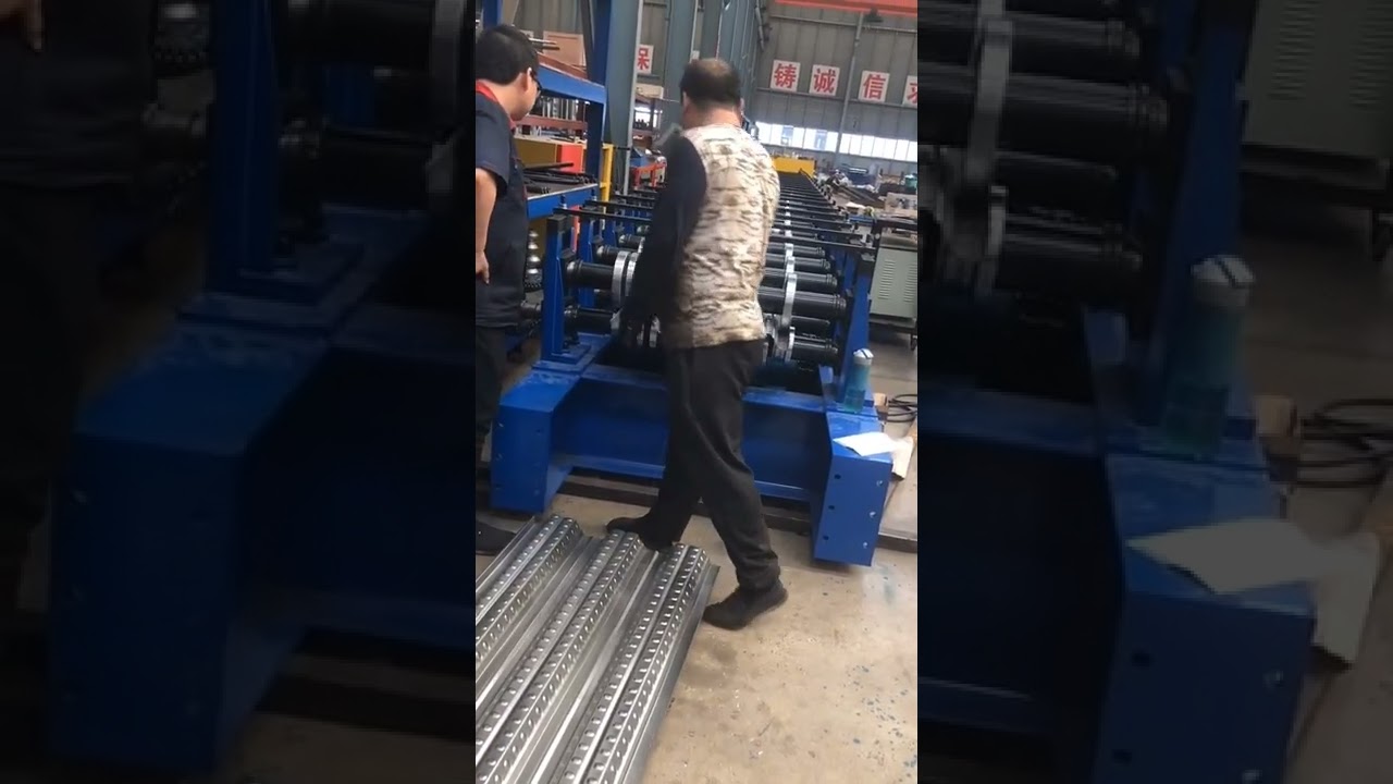 Test Steel Structure Floor Decking Sheet Roll Forming Machine For Customer