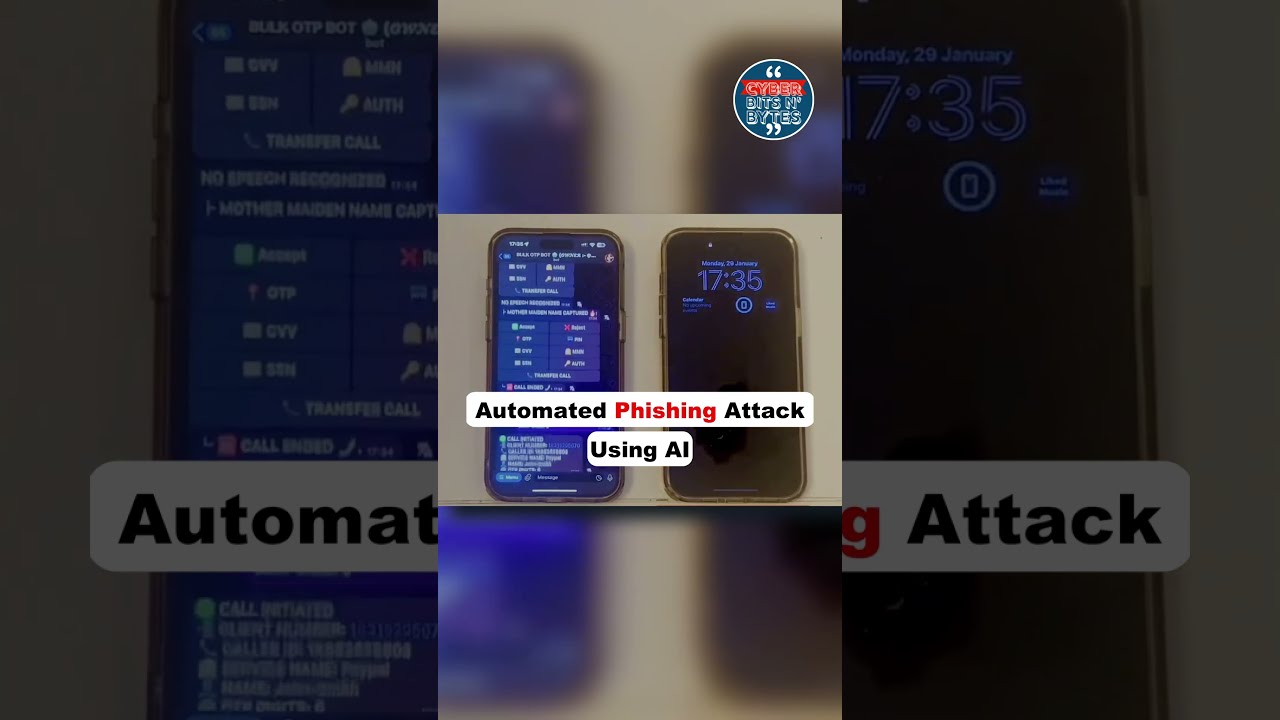 Automated Phishing Attack #phishing #cybersecurity #cyber #ai