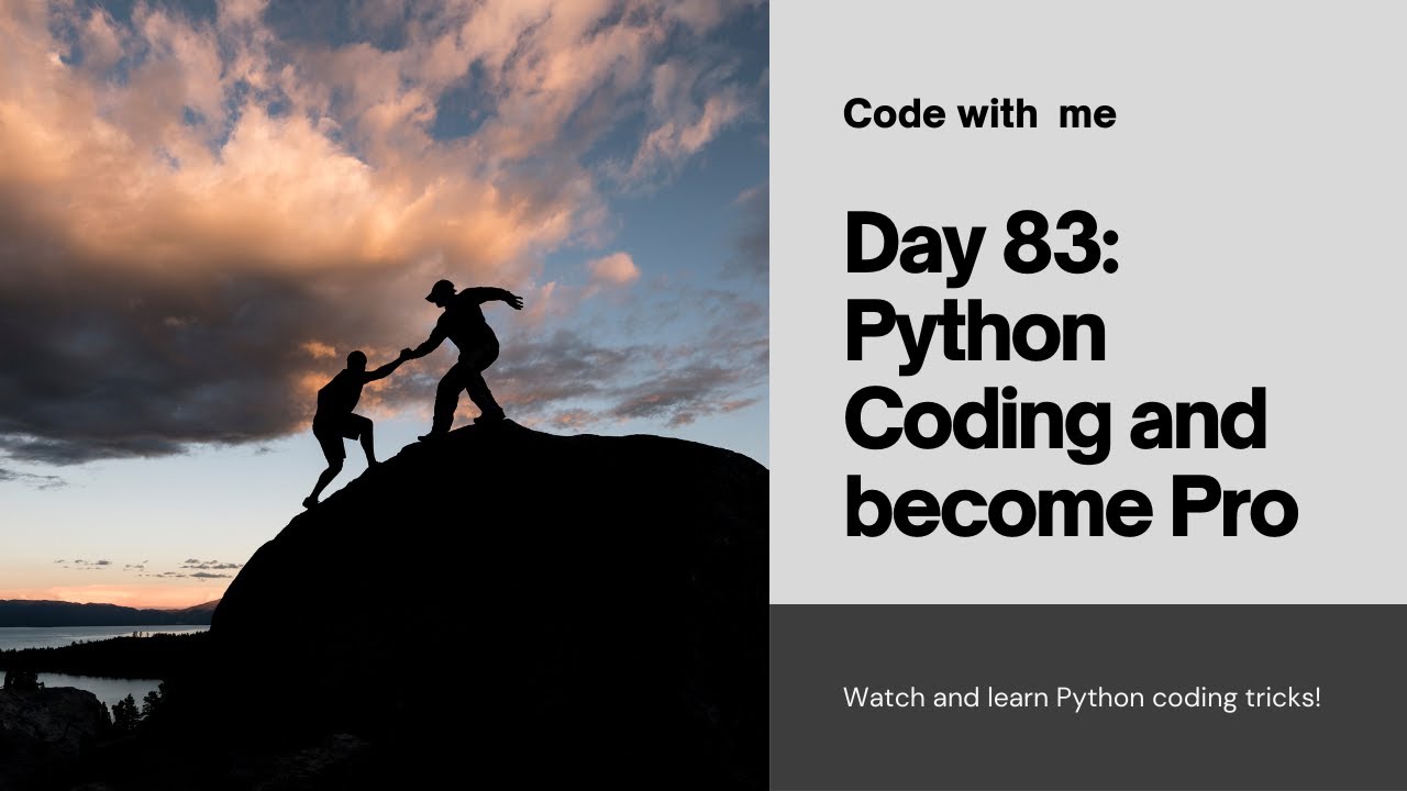 Day 83 of 100 Days Challenge Python Coding Challenge: Print Letters of a Word in Separate Lines!
