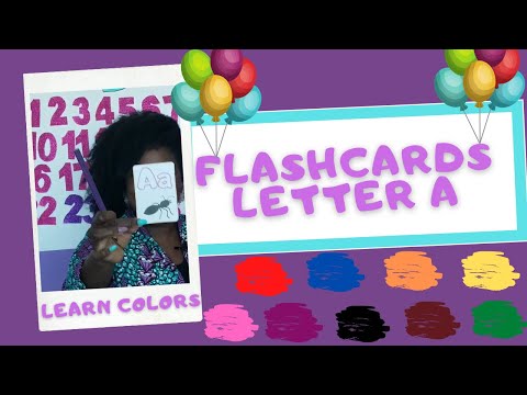 Letter A flashcard coloring activity for toddlers - free printable sheets included -Storytime Haven