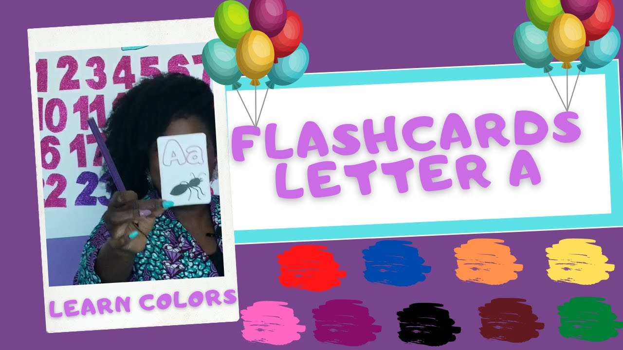 Letter A flashcard coloring activity for toddlers - free printable sheets included -Storytime Haven