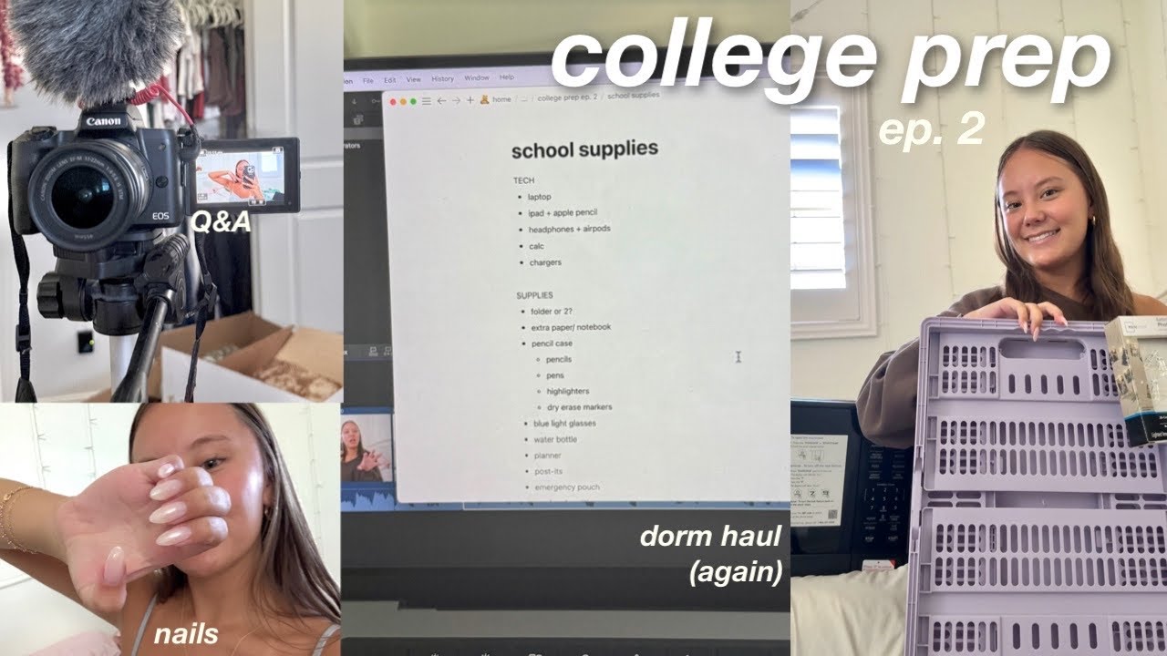 COLLEGE PREP ep.2 [shopping, nails, Q&A]