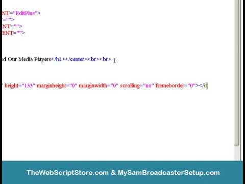 How To Embed A Media Player Into Webpage