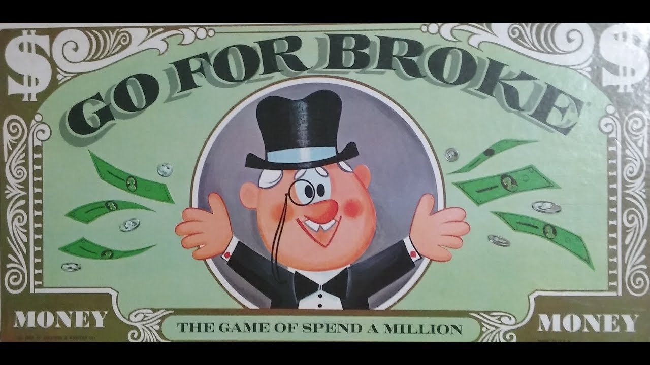 What's Inside - Go For Broke board game (1965, Selchow & Righter Co.)