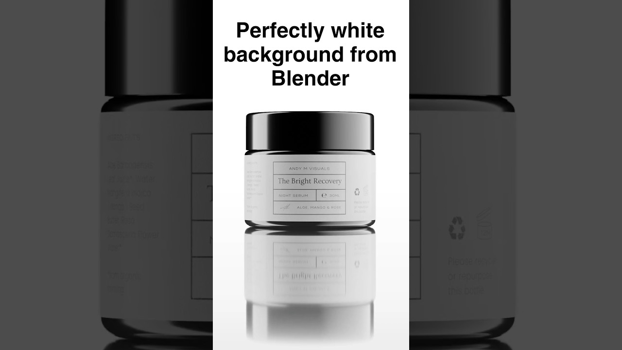 Here's a quick tip for achieving perfectly white background in Blender #3d #blender #blender3d