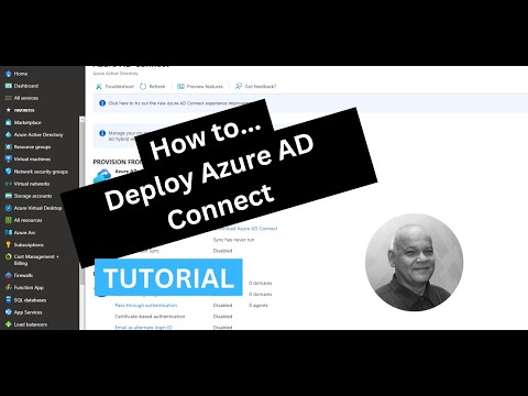 Azure Deploy AD Connect, connect on premise AD to Azure AD