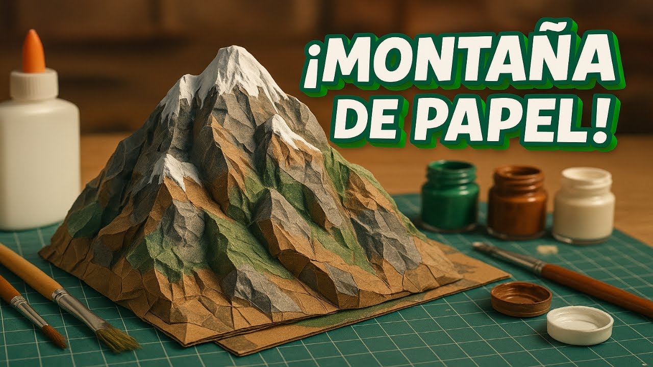 How to make a paper mountain