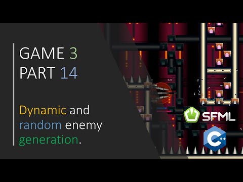 Learn C SFML Simple 2D Games GAME 3 PART 14 Dynamic and random enemy generation - Mind Luster