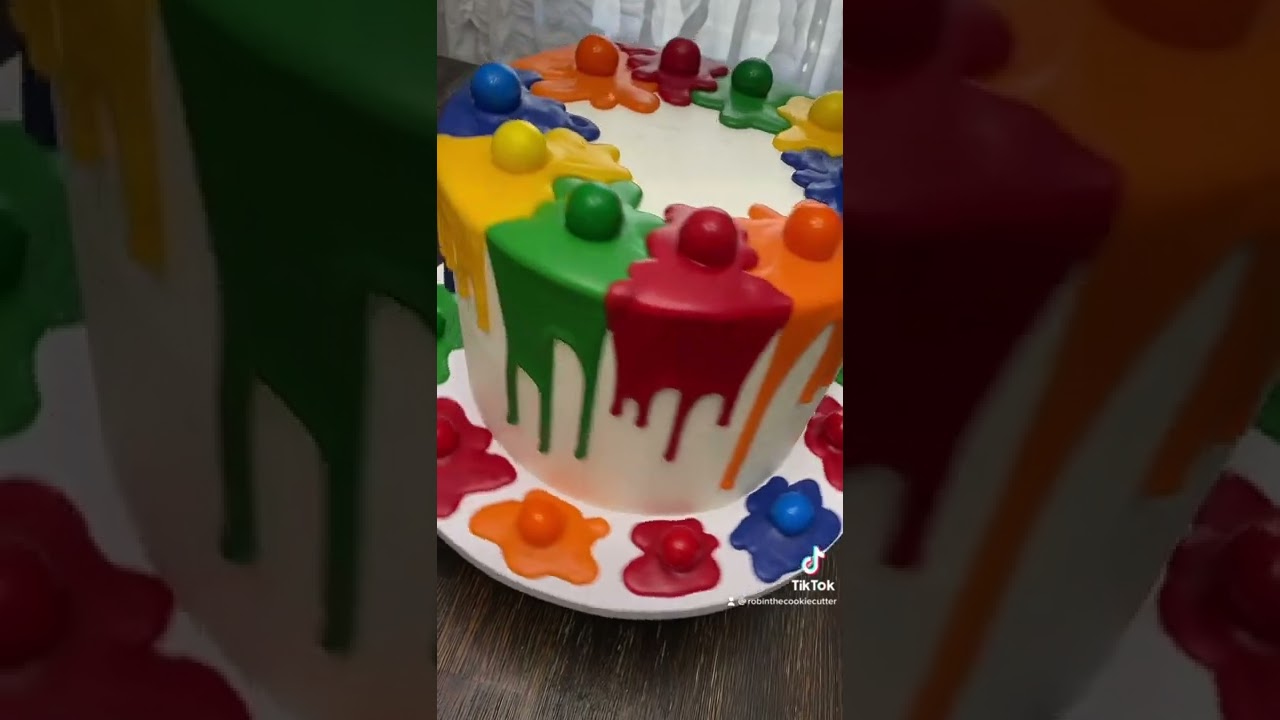 Paintball cake! This was fun to make!
