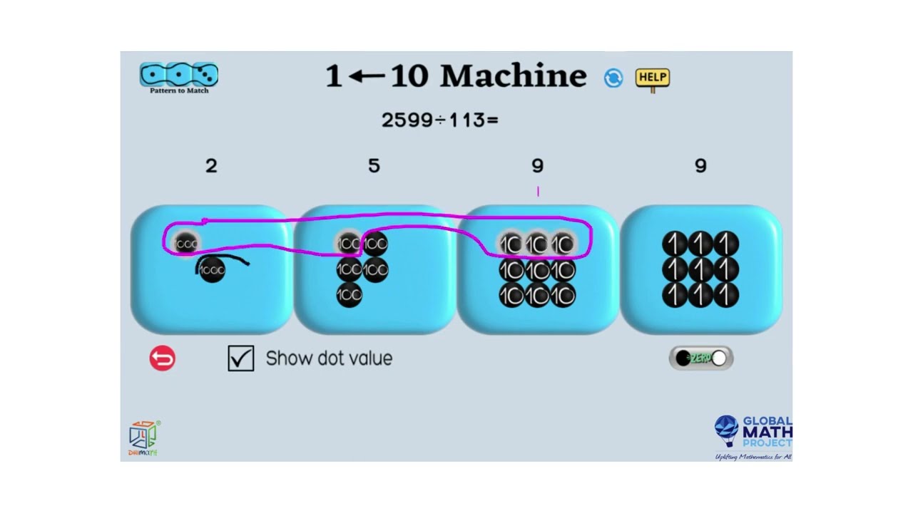 Exploding Dots Web Widget