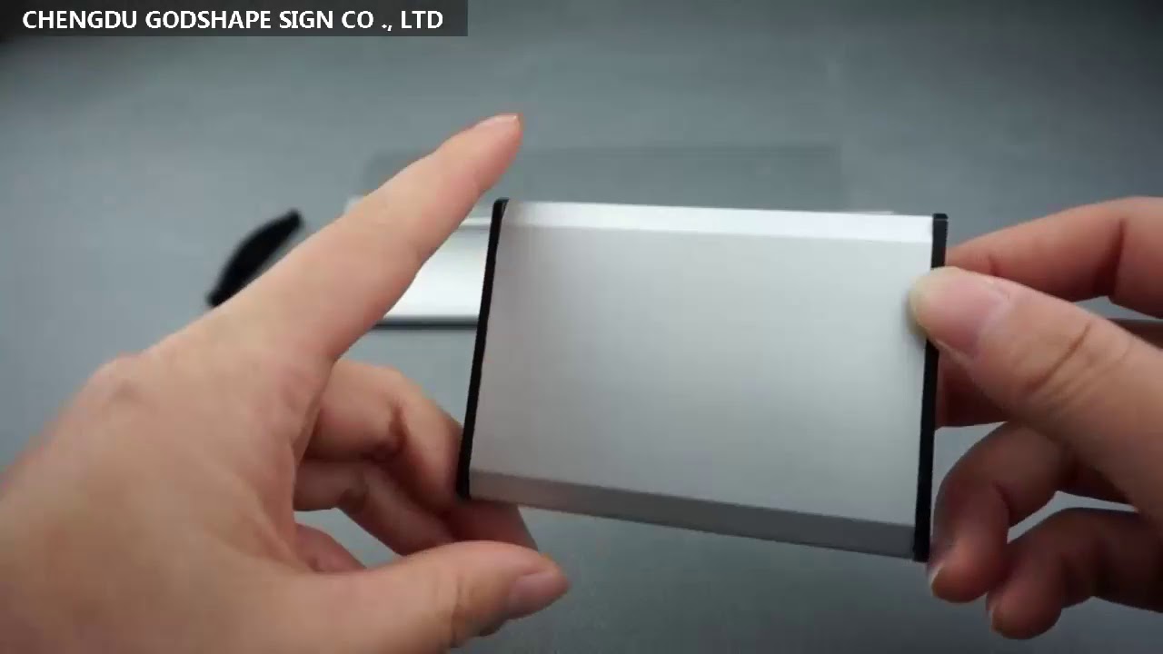 aluminium profile Curve signage assembly