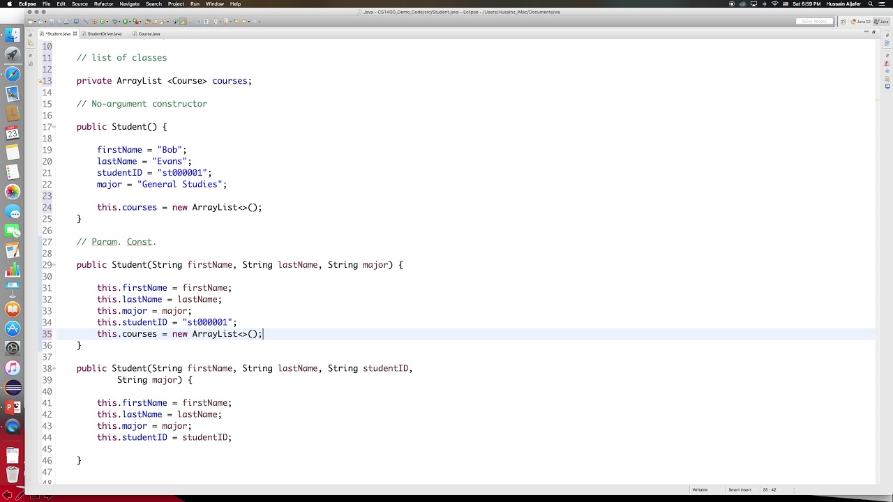 Java: Passing Objects as Arguments