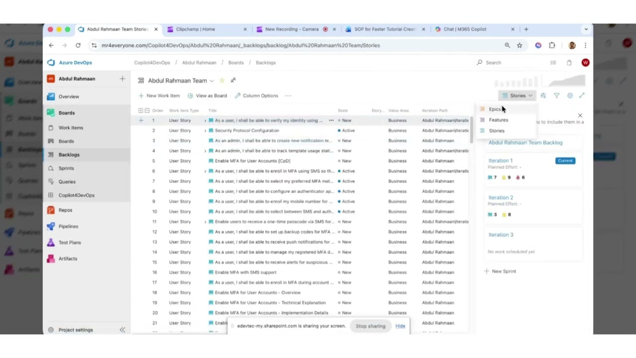 Azure DevOps Work Item Tab | Copilto4DevOps features | AI Assistant for Azure DevOps