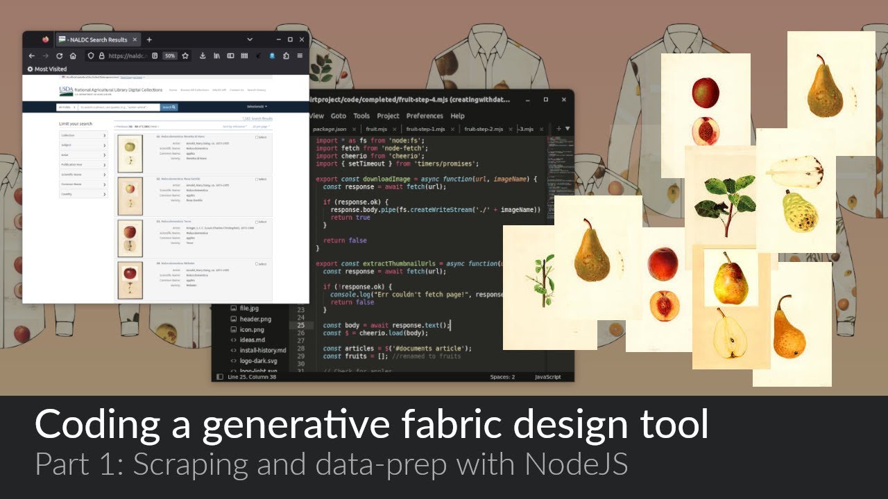 Creating data-driven fabric designs // Part 1: Scraping & data preparation with NodeJS