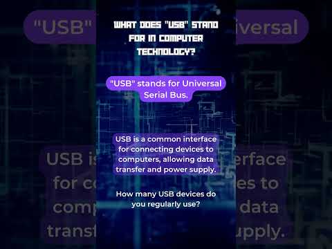 What does "USB" stand for in computer technology?