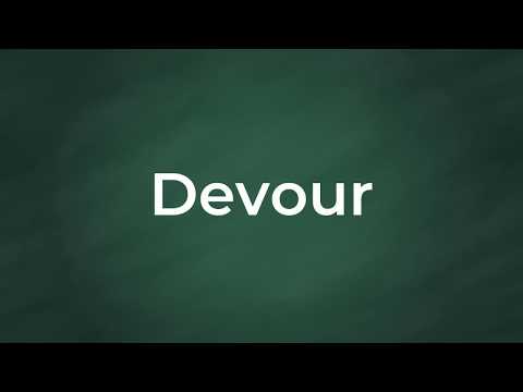 Devour : Definition, Pronunciation, Examples, Synonyms