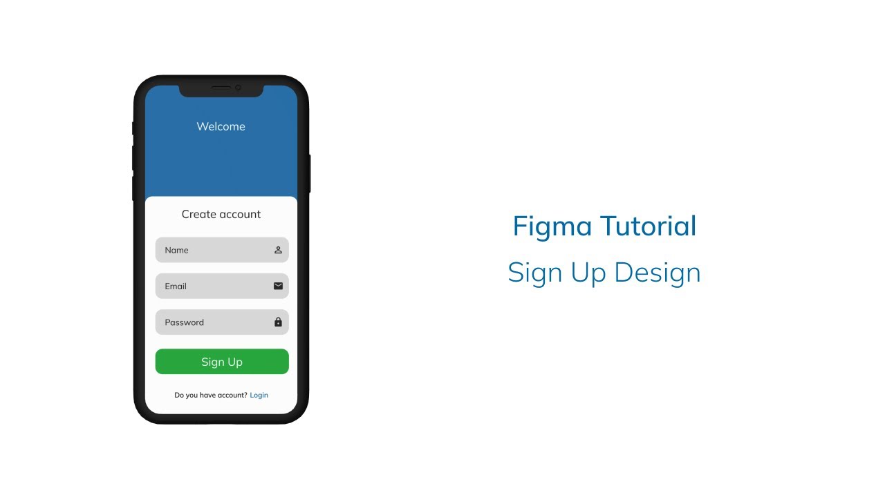 Figma Tutorial: Design Sign Up Form #figma