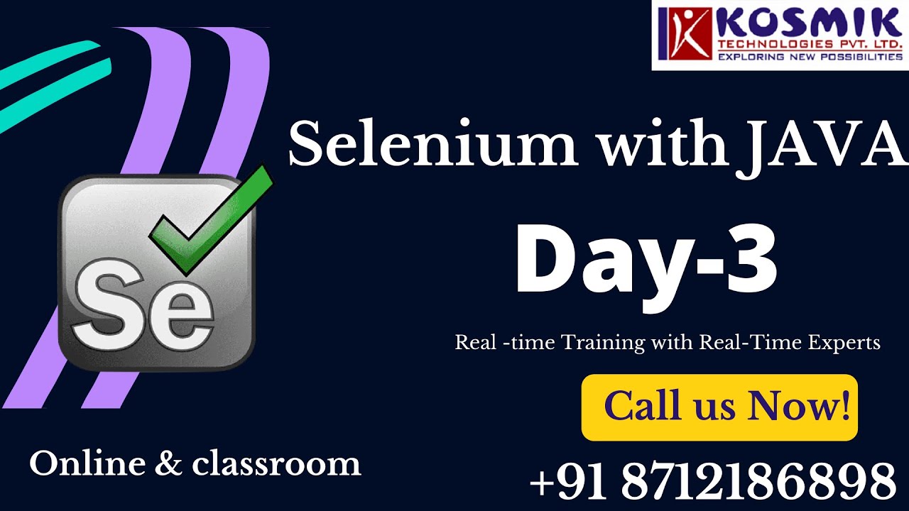 SELENIUM tutorials || Selenium with Java || Class - 3 || Demo|| by Mr. Riyaz