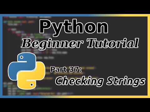 isDigit and isAlpha - Python Tutorial (Part 37)